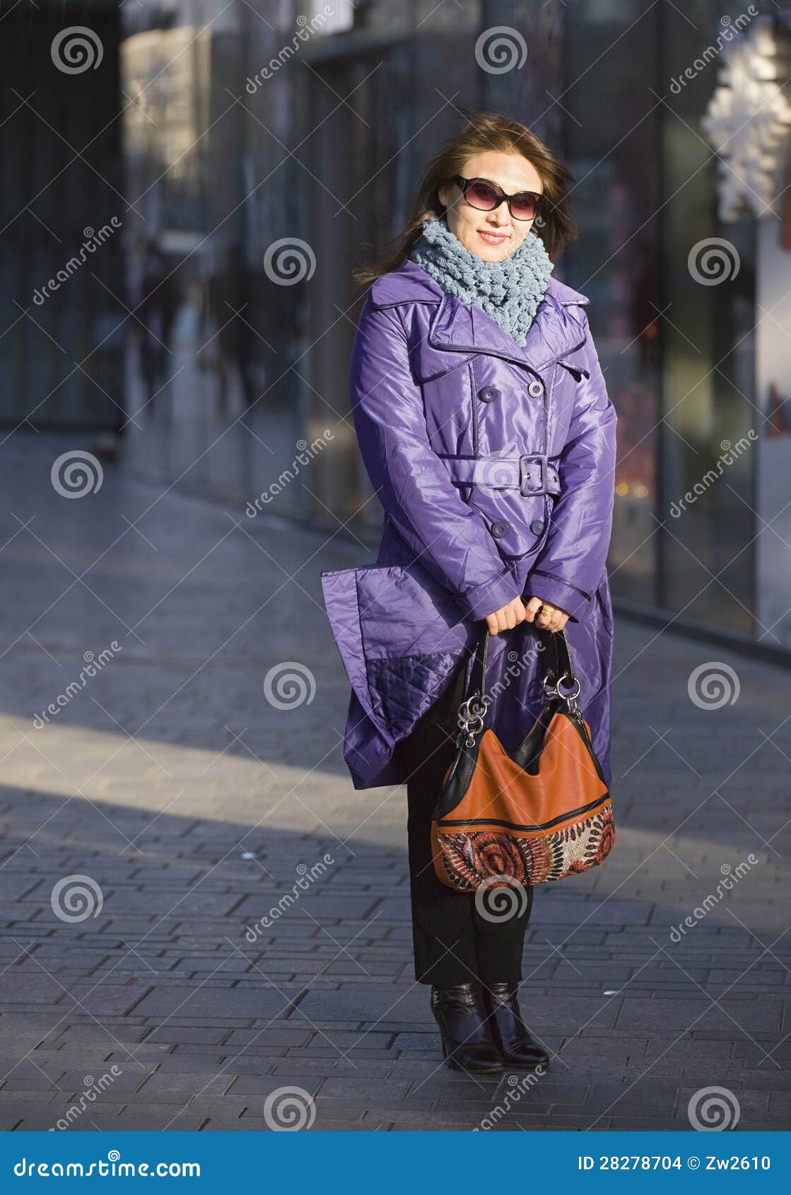 A pretty girl in wind stock photo. Image of blowing, blue - 28278704