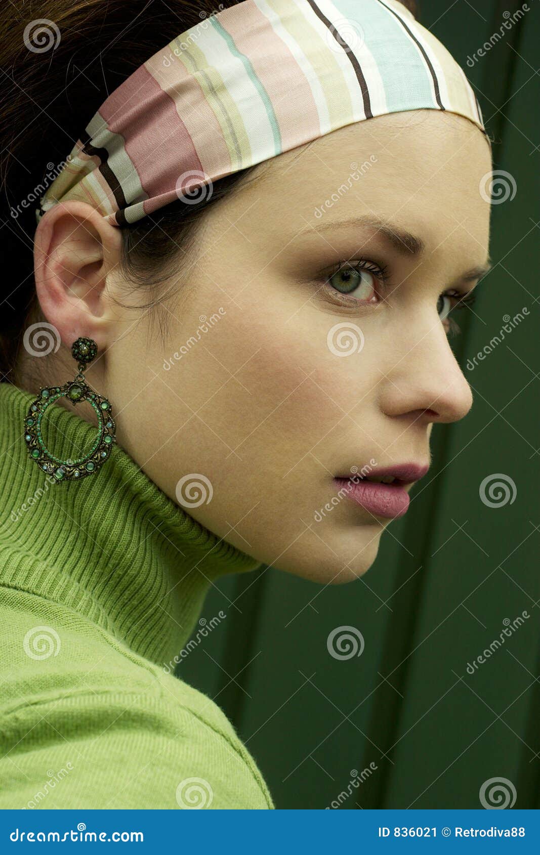Pretty in Green stock image. Image of designer, fashionable - 836021