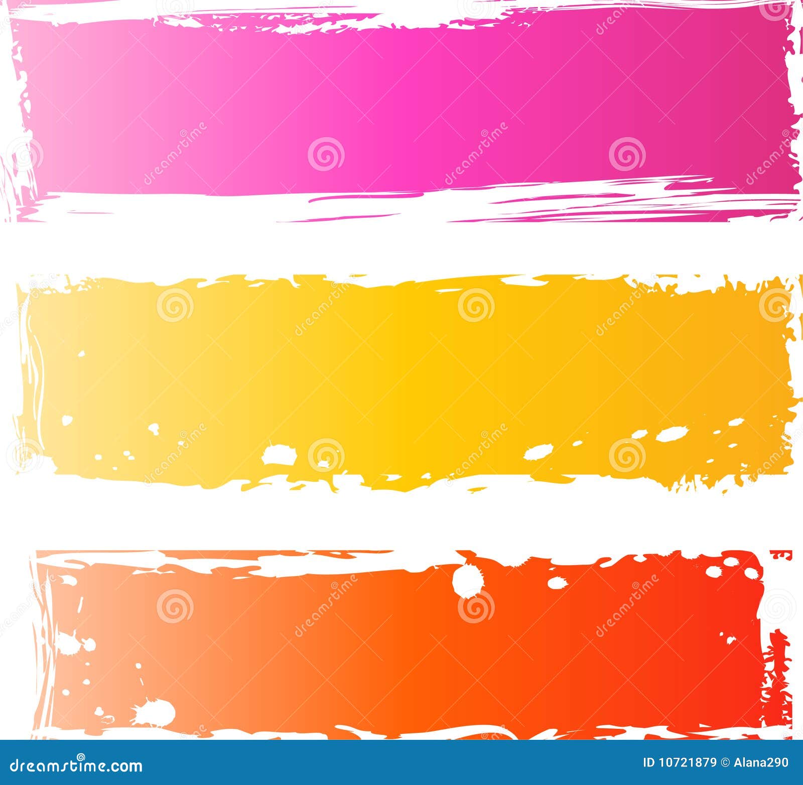 Pretty Grungy Banners Multicolored Stock Vector - Illustration of ...