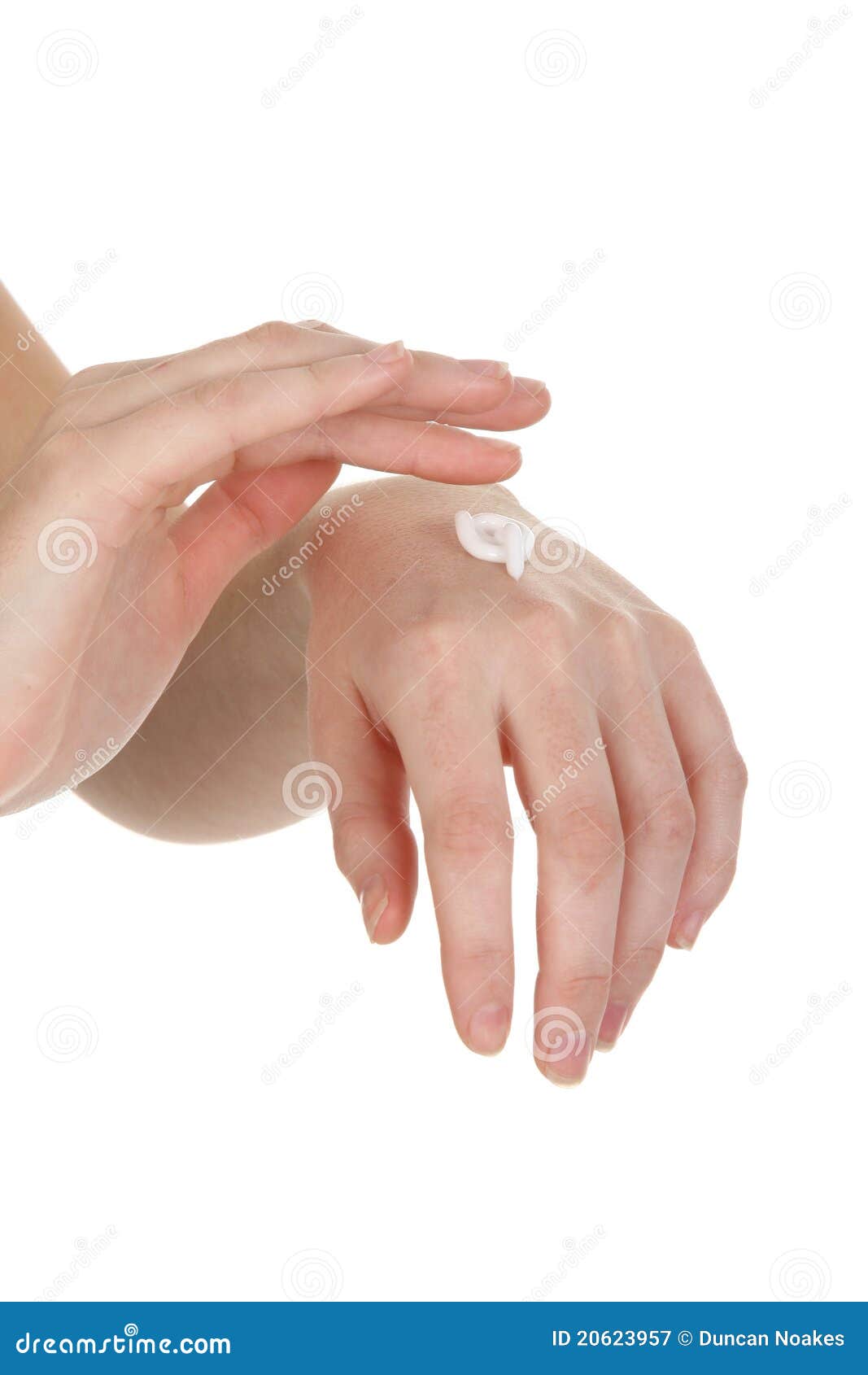Pretty Hands and Moisturiser Cream Stock Image - Image of creme ...
