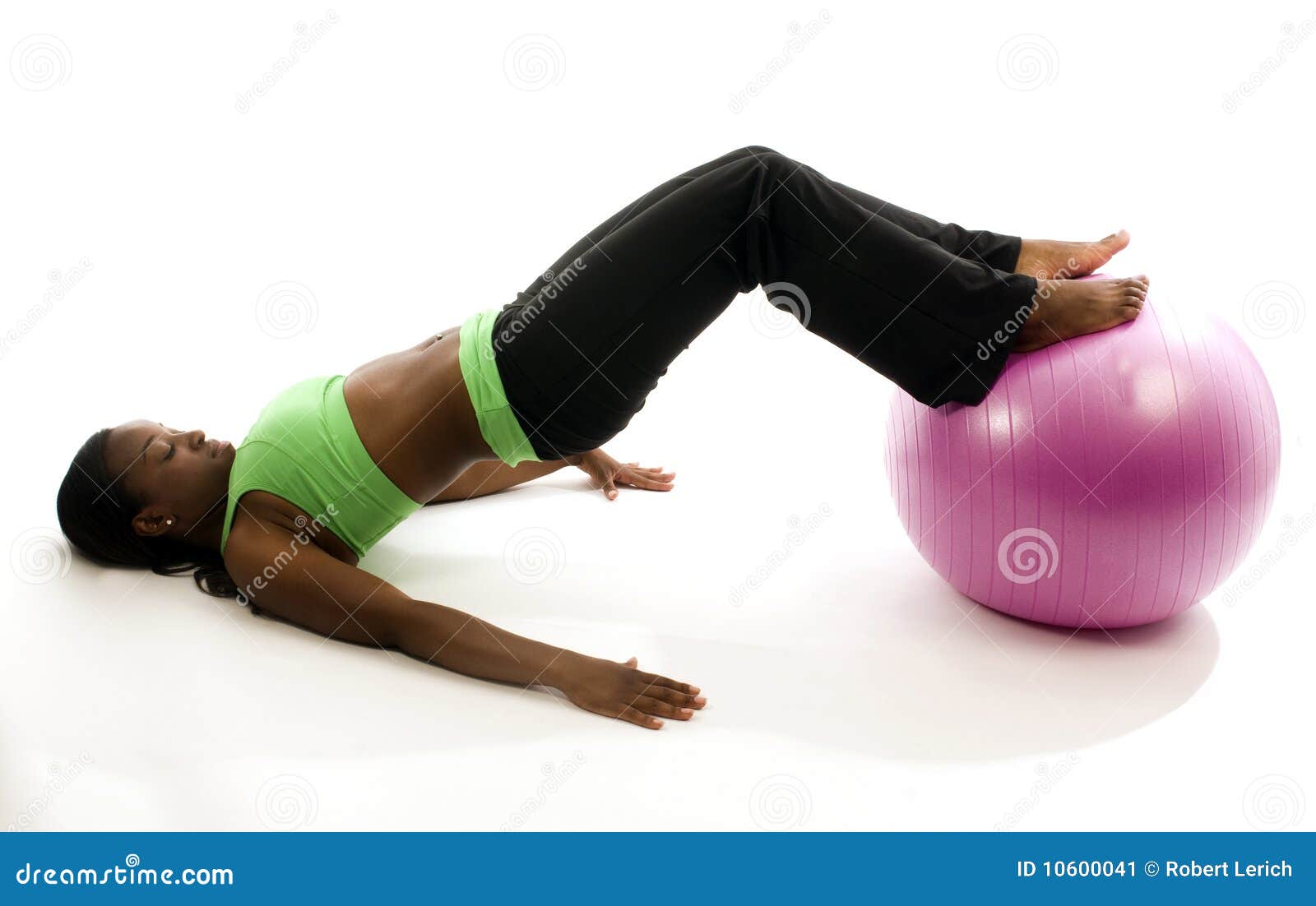 Pretty Hispanic Woman Exercising Stock Image - Image of female ...
