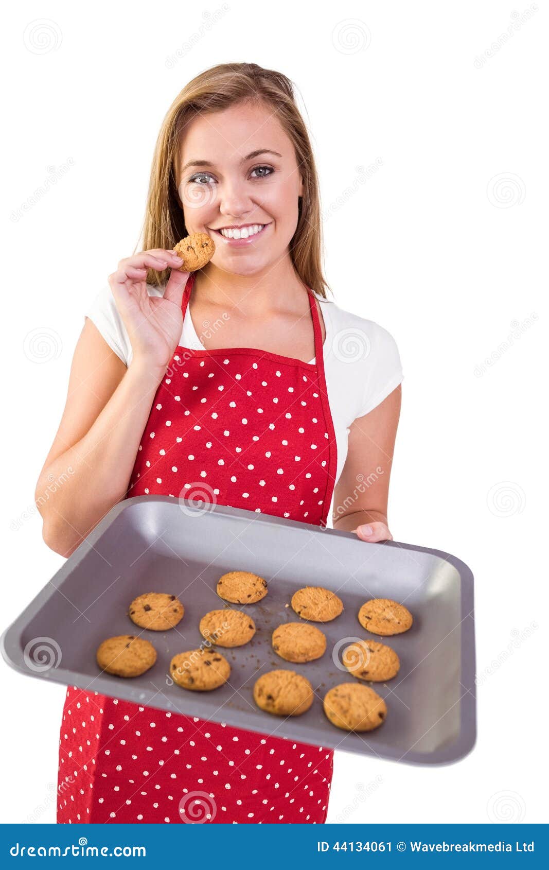 Pretty Homemaker Showing Hot Cookies Stock Photos - Free & Royalty-Free ...