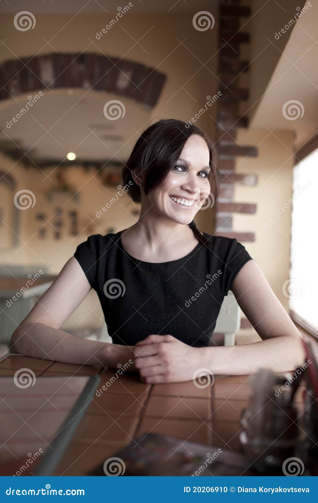 Pretty Interesting Adult Woman Stock Photo - Image of hair, portrait ...