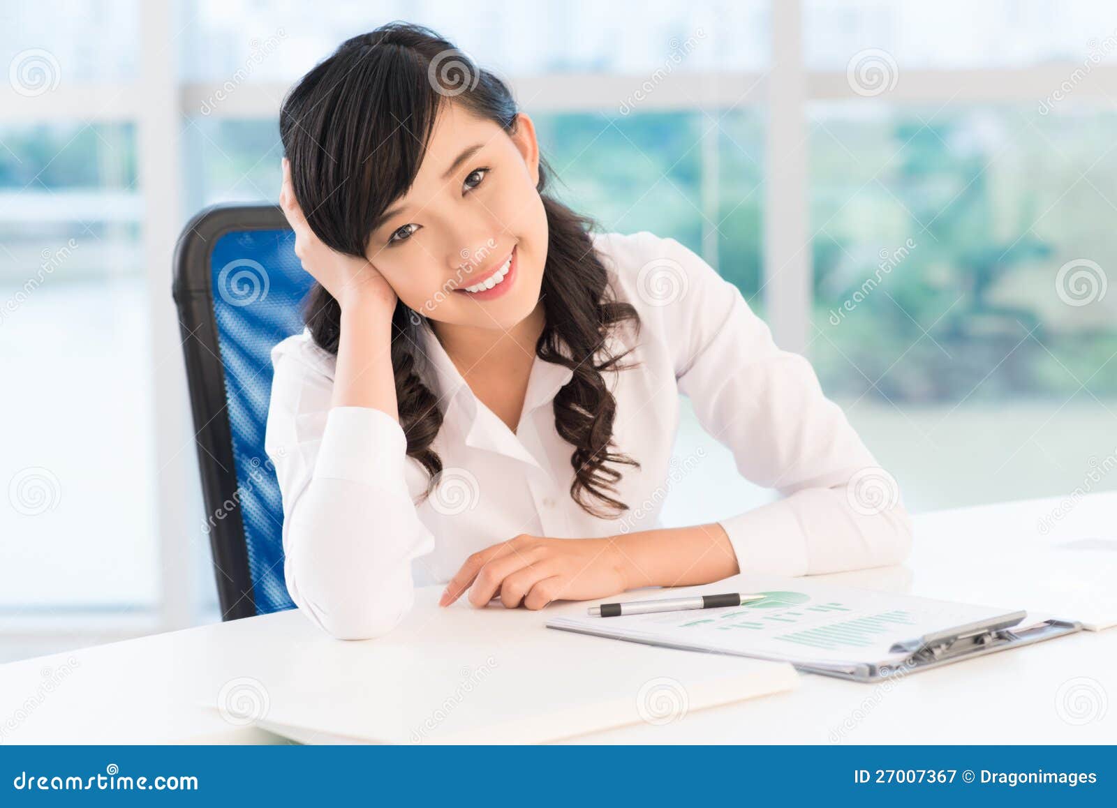 Pretty intern stock image. Image of intern, cute, business - 27007367