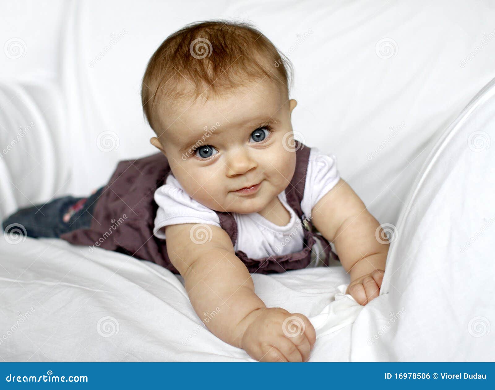 Pretty kid stock photo. Image of funny, baby, blue, cute - 16978506