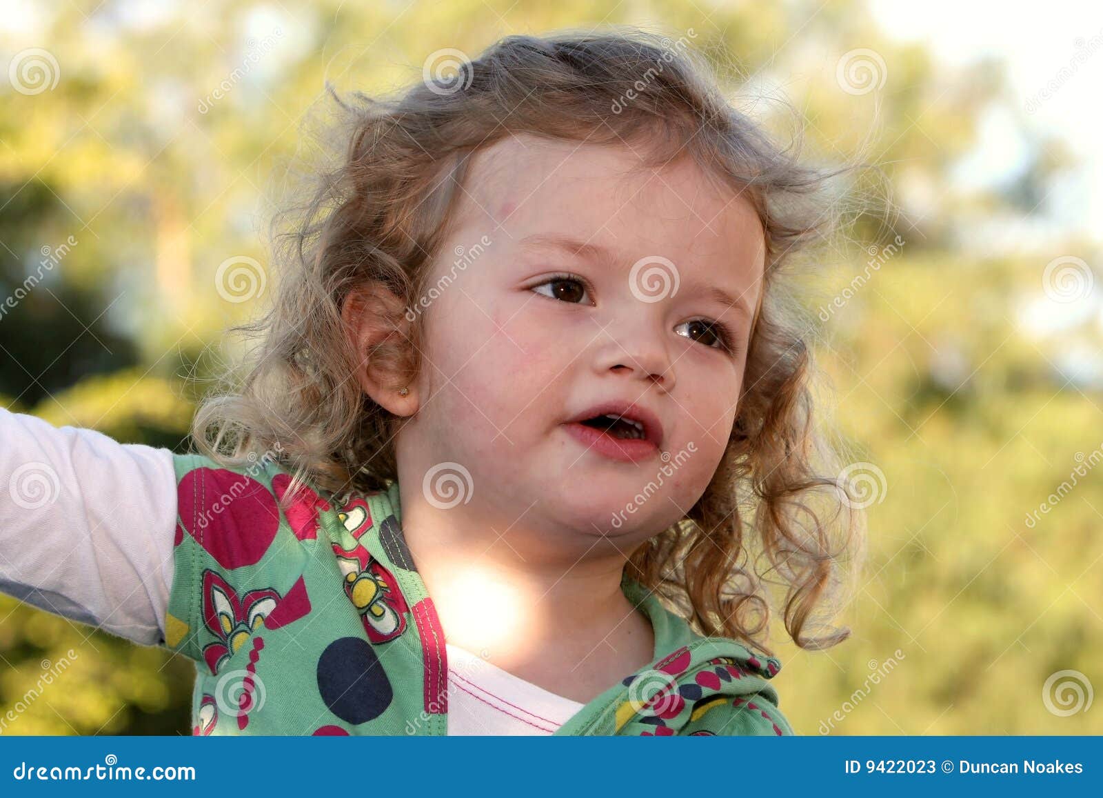 Pretty Kid stock image. Image of cute, curls, little, caucasian - 9422023