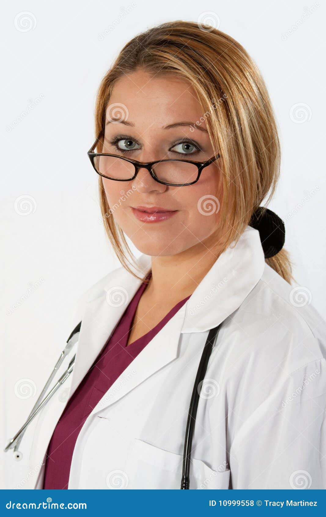 Pretty Lady Doctor stock photo. Image of female, medical - 10999558