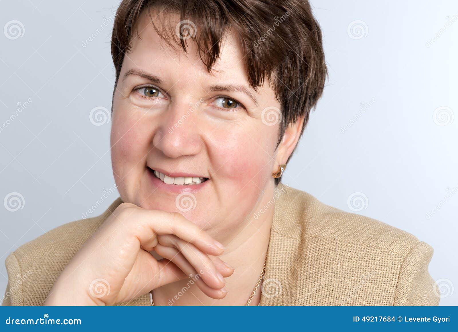 Pretty lady portrait stock photo. Image of adult, lifestyle - 49217684