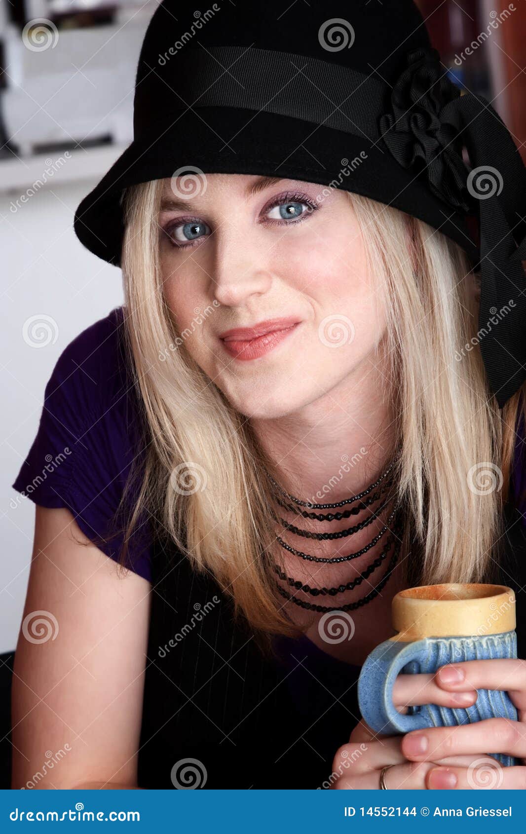 Pretty Lady Glamor Fashion Model Walk In The Park Column Dr Stock Photo ...