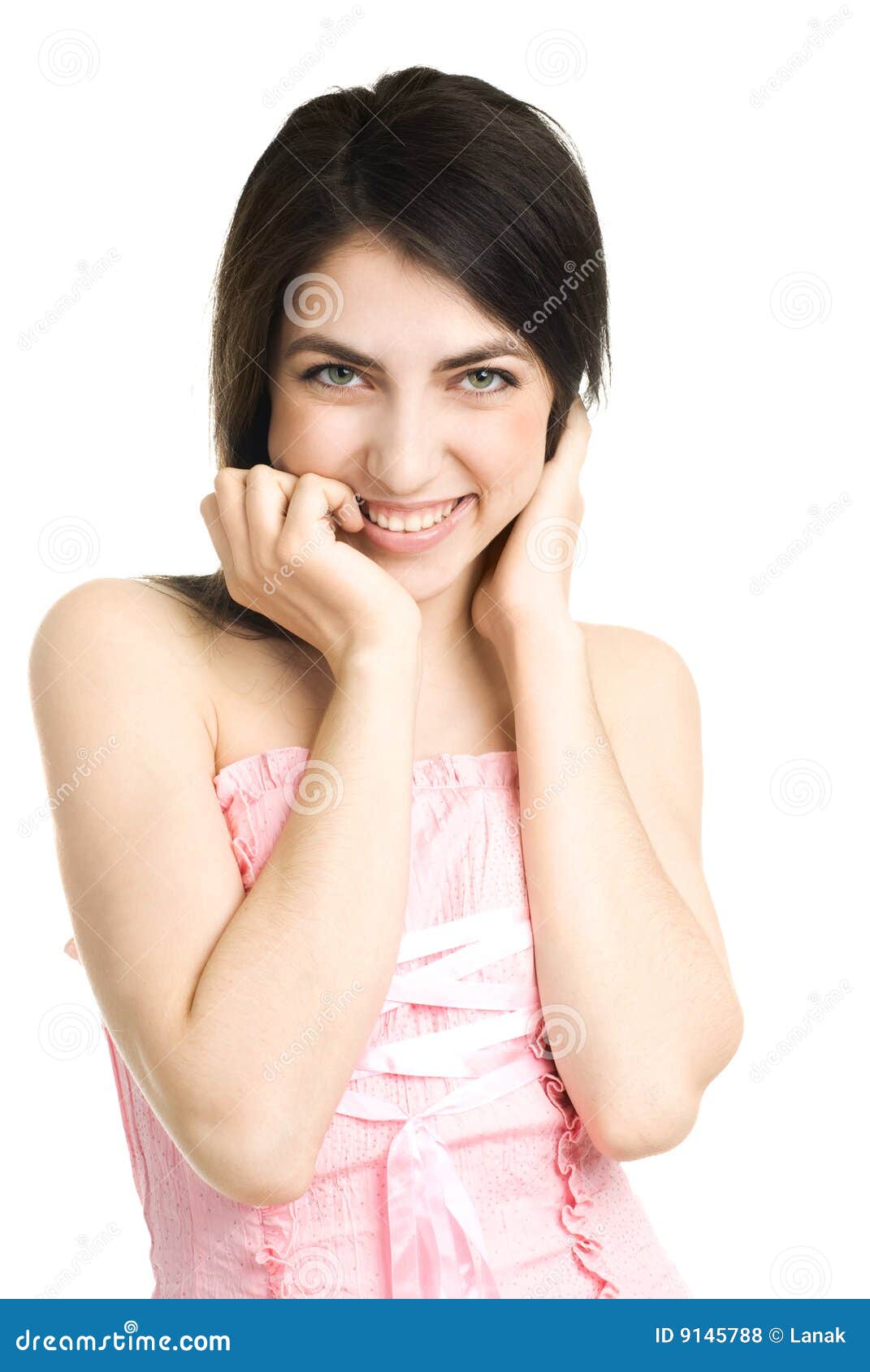 Pretty laughing girl stock photo. Image of healthy, attractive - 9145788