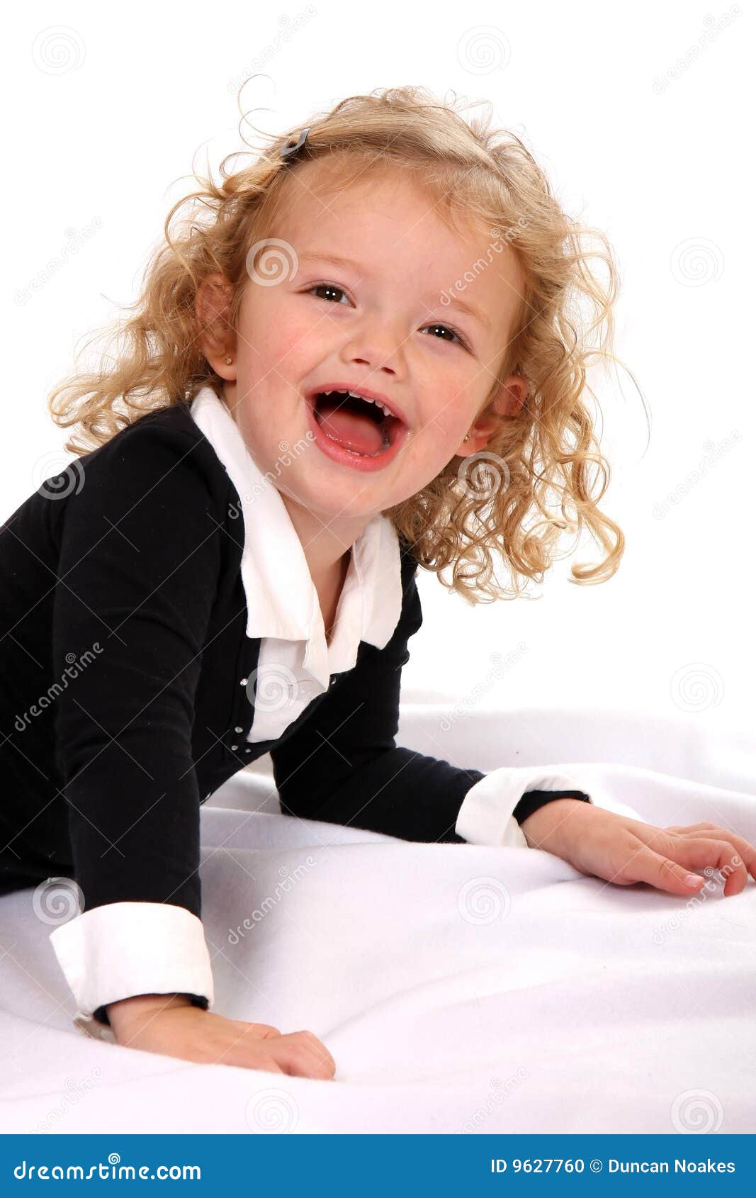 Pretty Laughing Young Girl stock photo. Image of expression - 9627760