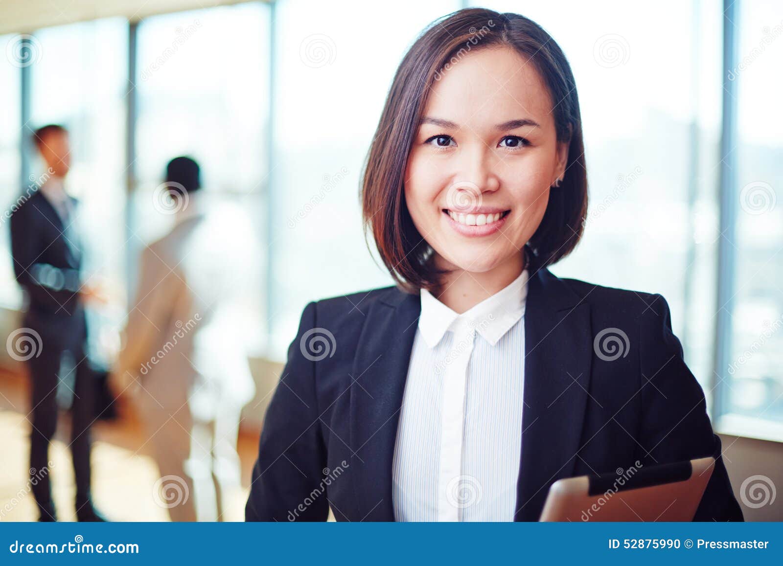 Pretty leader stock photo. Image of businesspeople, smiling - 52875990