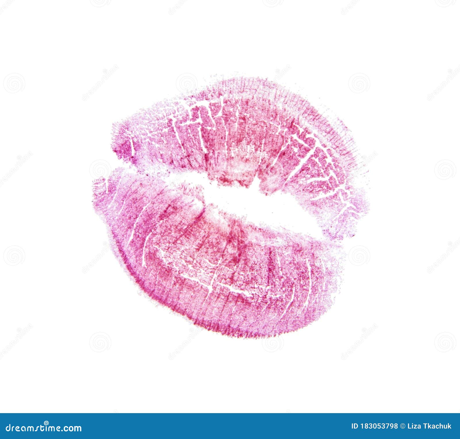 Pretty Lips Track Isolated on the White Stock Photo - Image of women ...