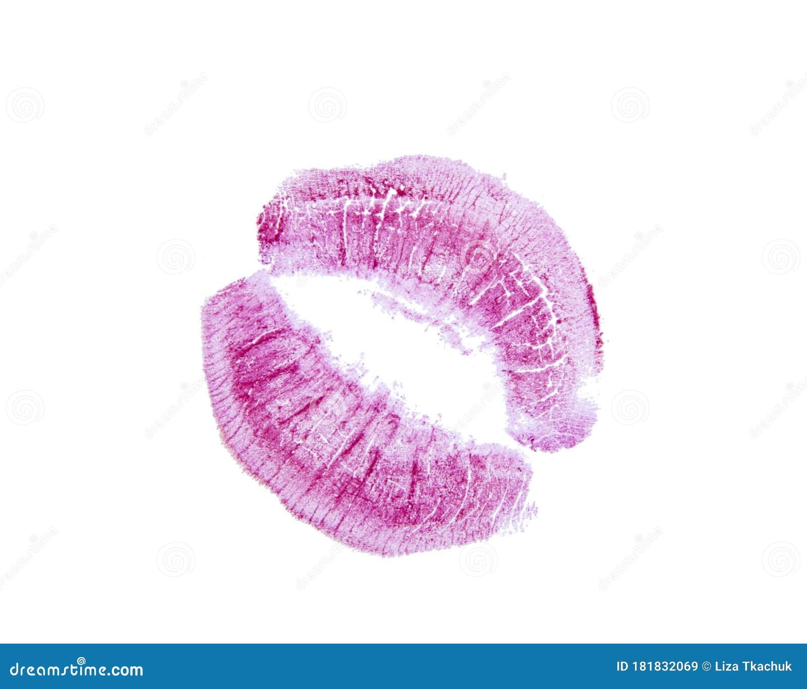 Pretty Lips Track Isolated on the White Stock Image - Image of track ...