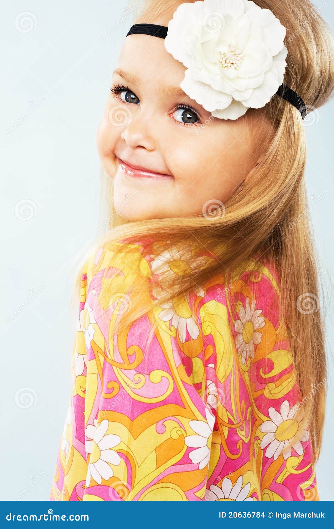 Pretty little girl stock photo. Image of cute, girl, colorful - 20636784