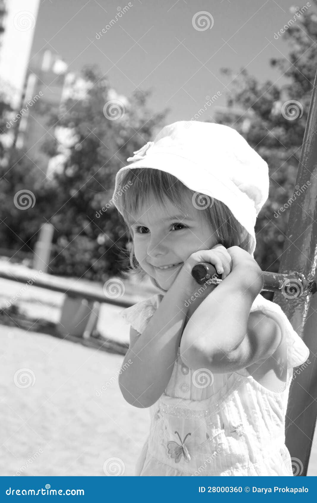 Pretty little girl stock photo. Image of playground, lovely - 28000360