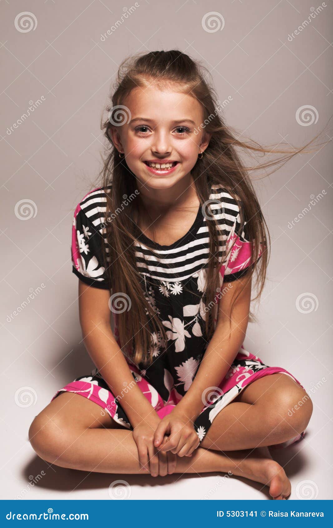Pretty little girl stock image. Image of headshot, beauty - 5303141
