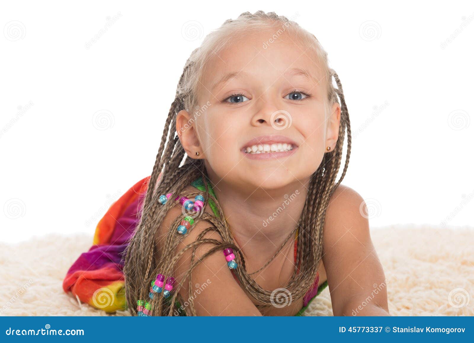 Pretty Little Girl with Dreadlocks Stock Image - Image of fashion ...