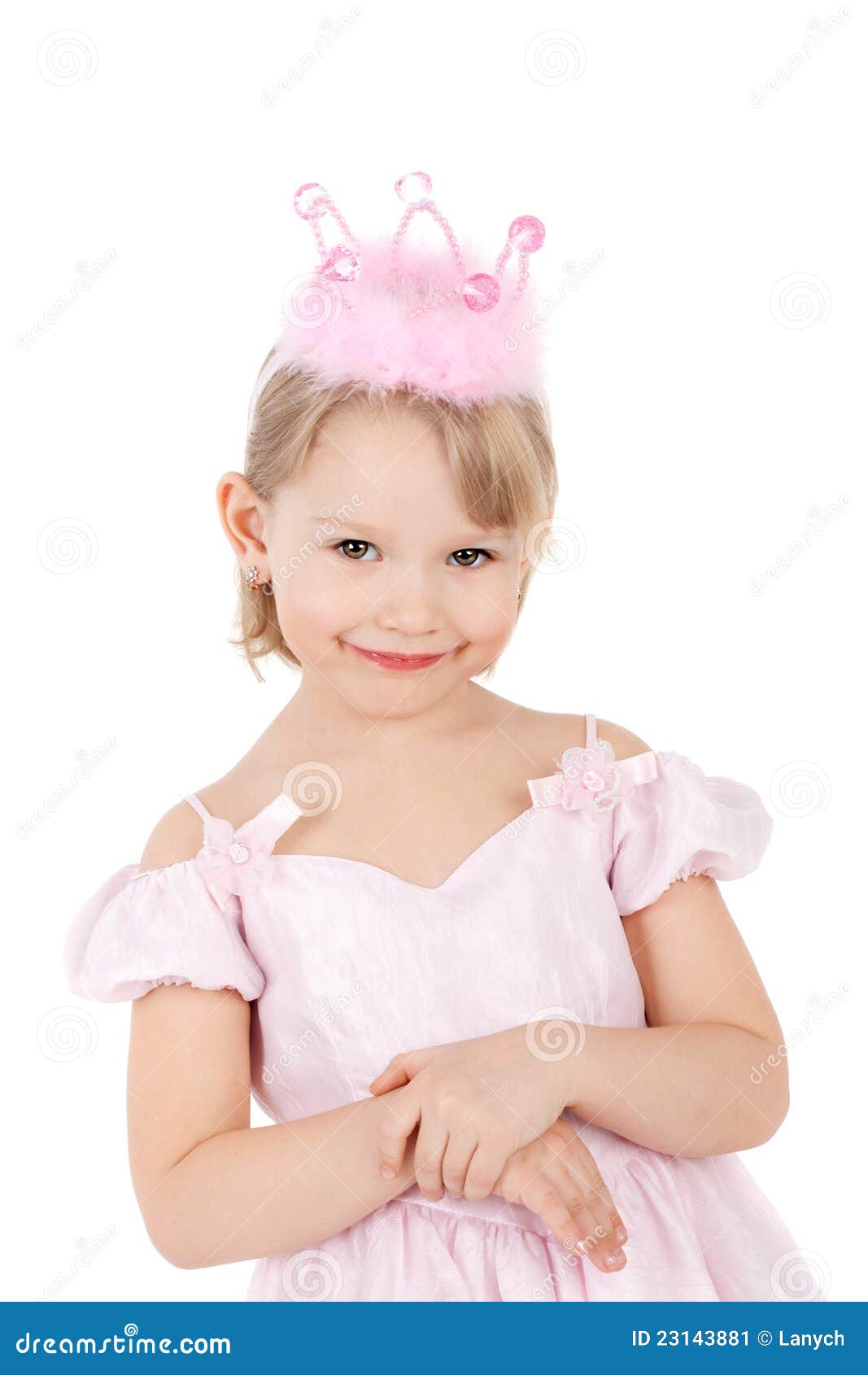 Pretty little princess stock image. Image of baby, expression - 23143881