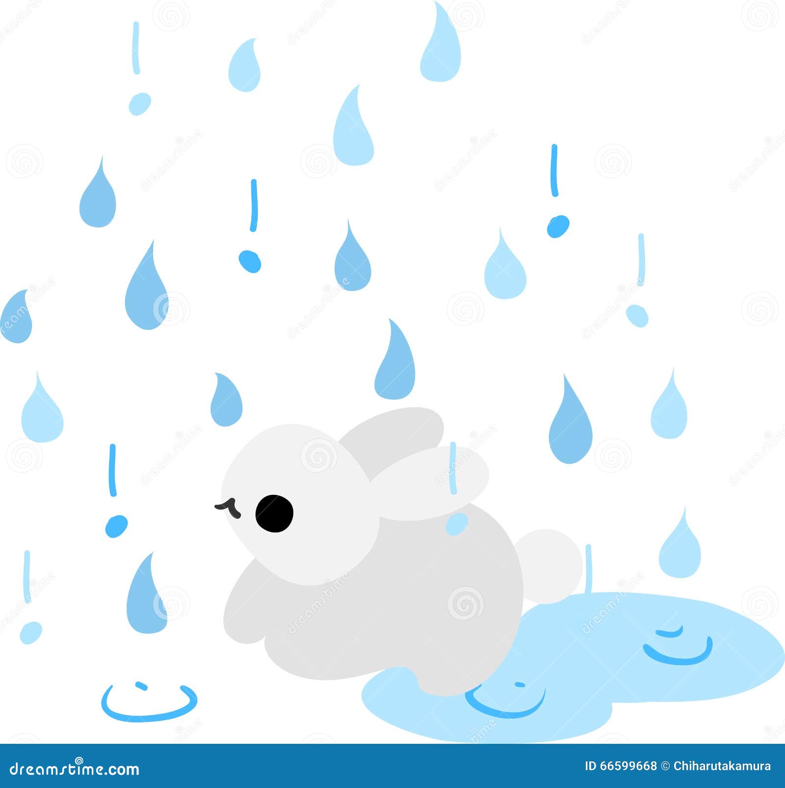 Pretty Little Rabbits stock vector. Illustration of print - 66599668