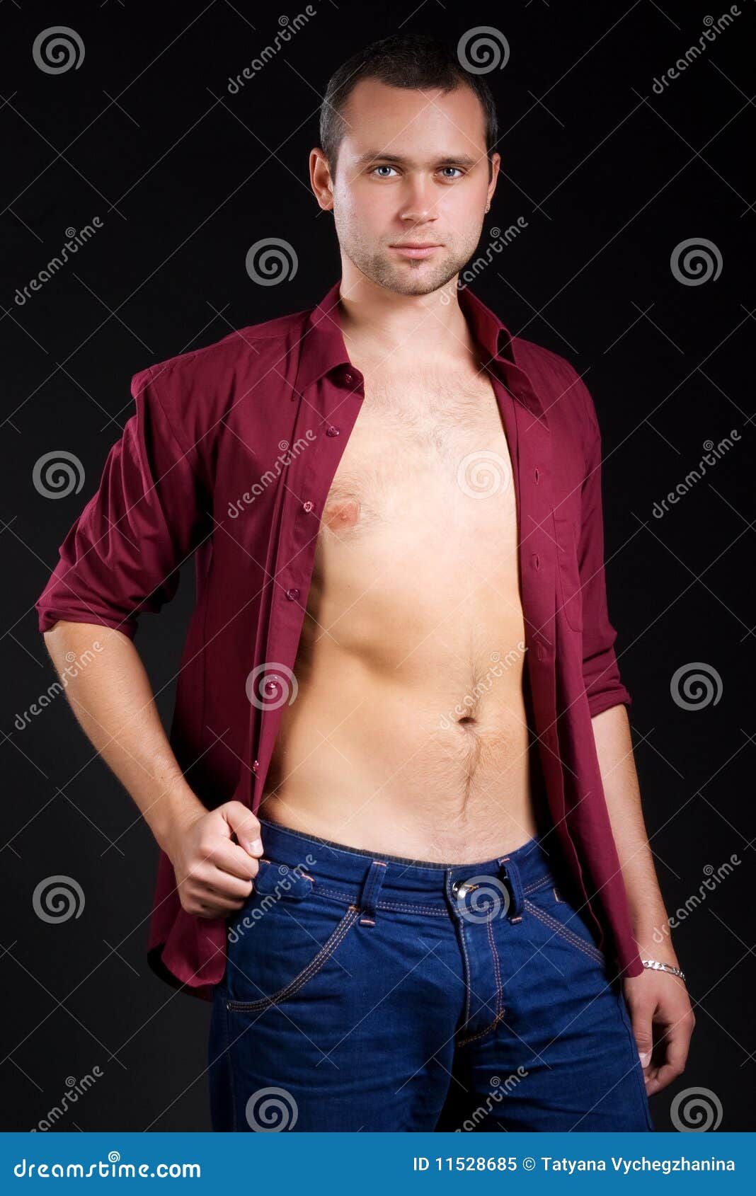 Pretty man stock image. Image of caucasian, black, abdominal - 11528685