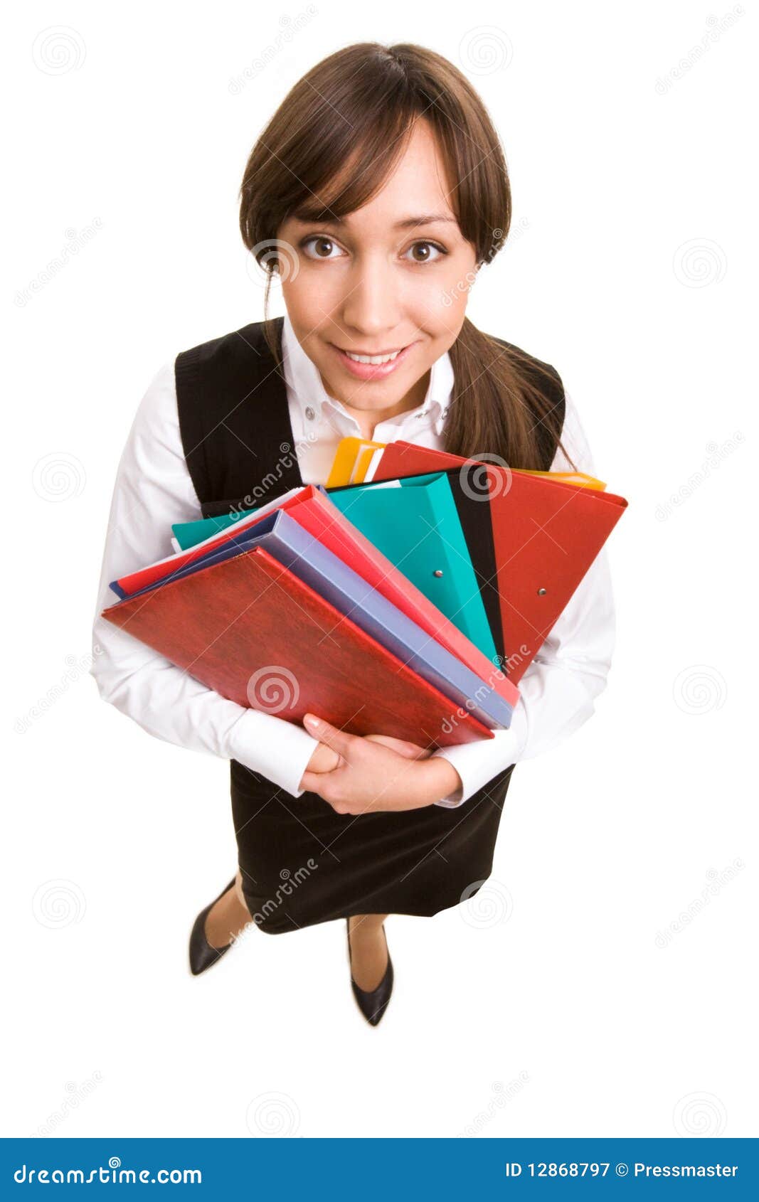 Pretty manager stock image. Image of employee, leader - 12868797