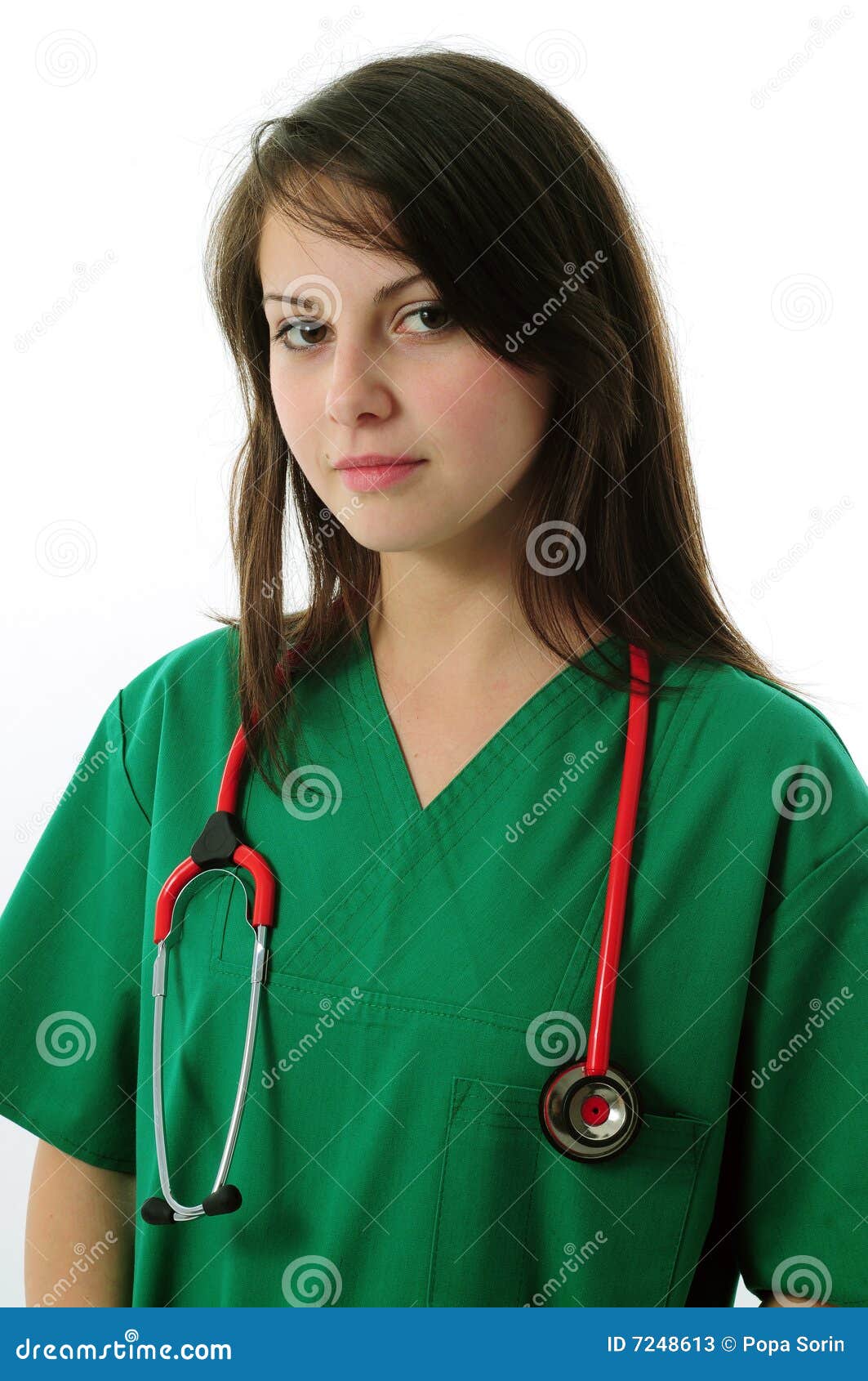 Pretty medical woman stock image. Image of nurse, interns - 7248613