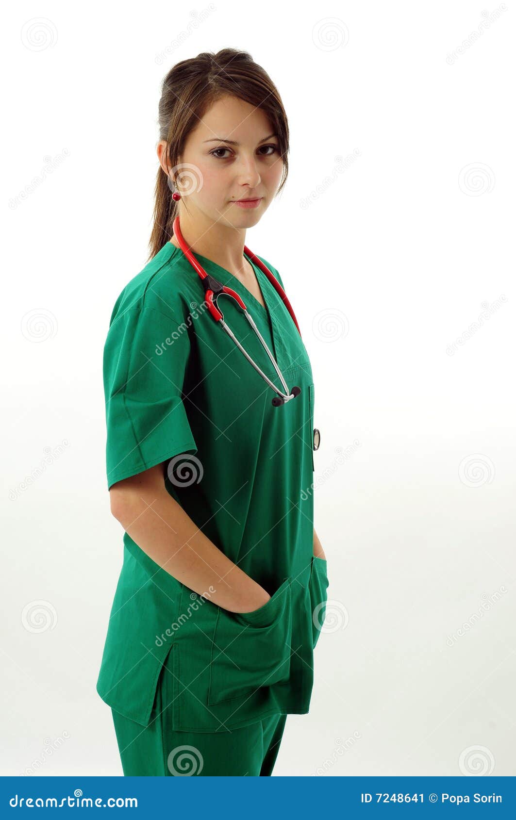 Pretty medical woman stock image. Image of internist, practitioner ...