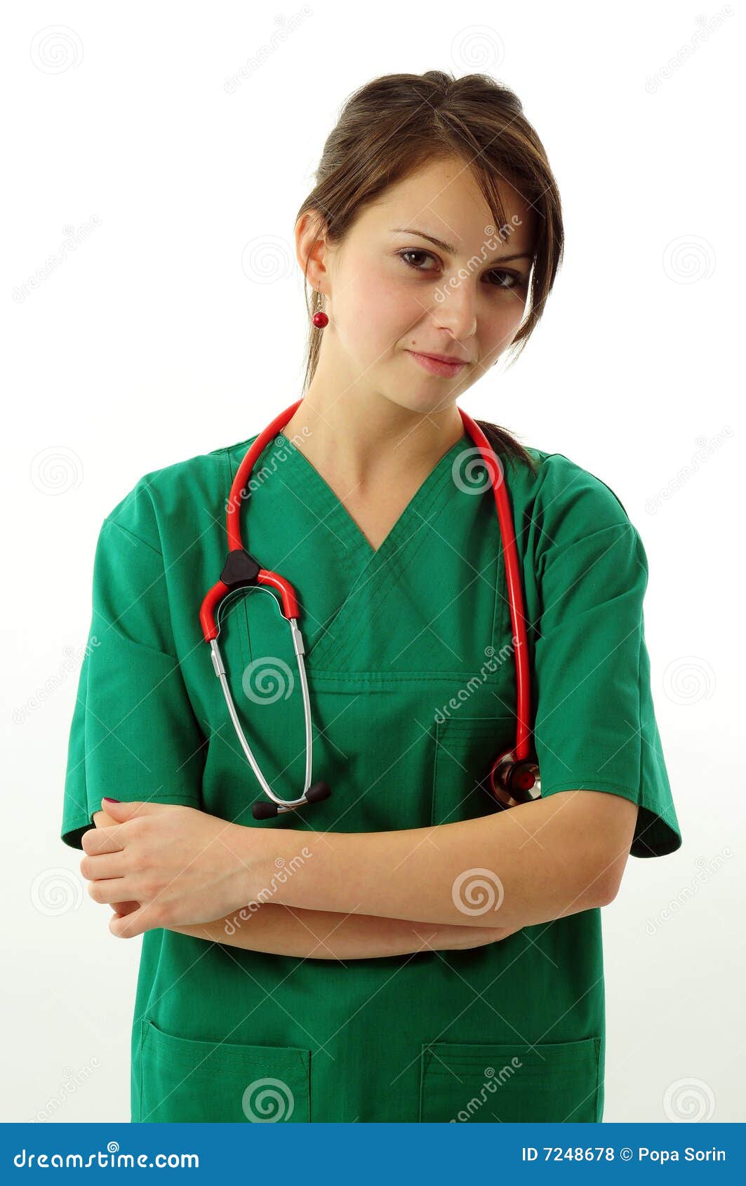 Pretty medical woman stock photo. Image of lady, intern - 7248678
