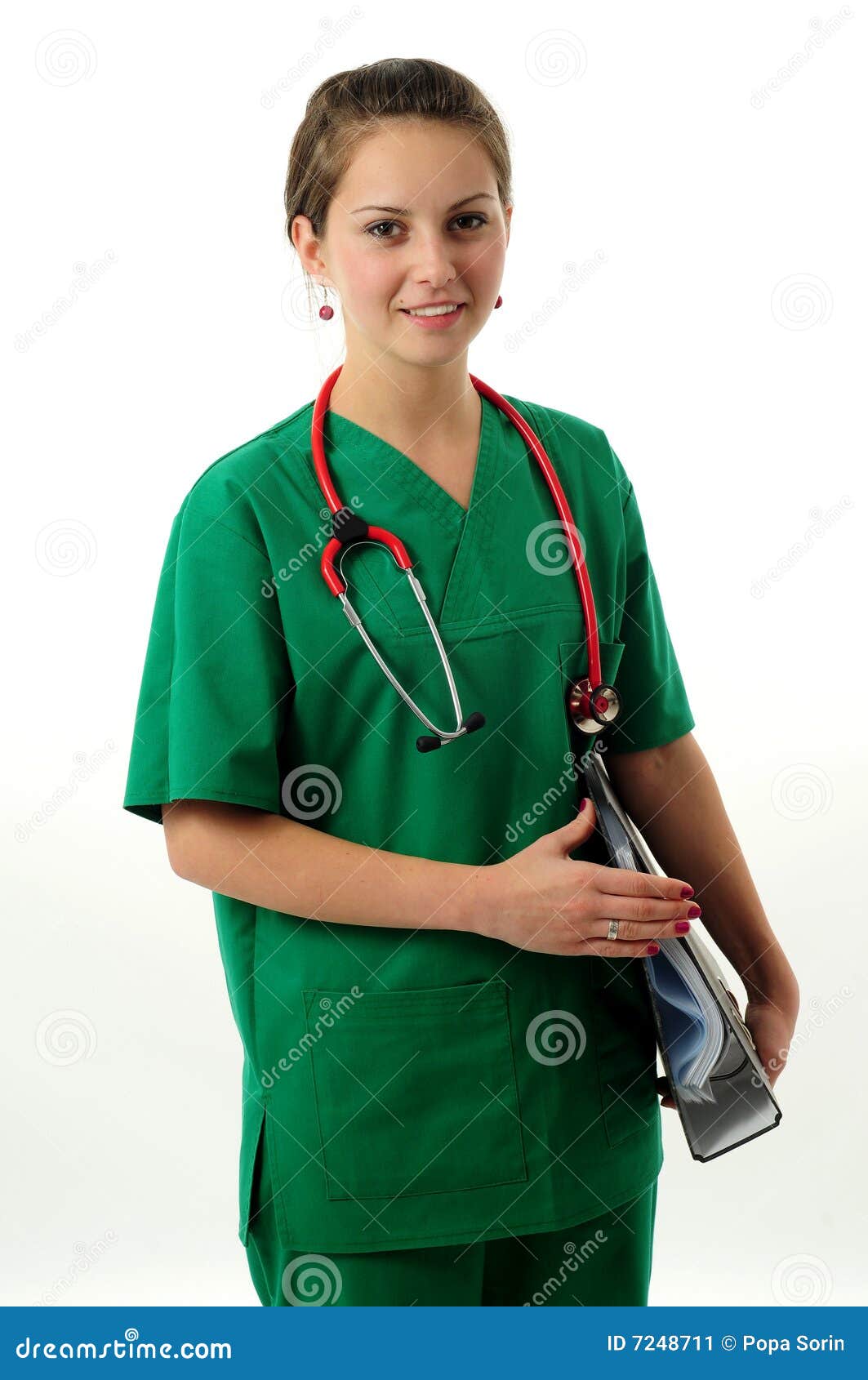 Pretty medical woman stock image. Image of intern, people - 7248711