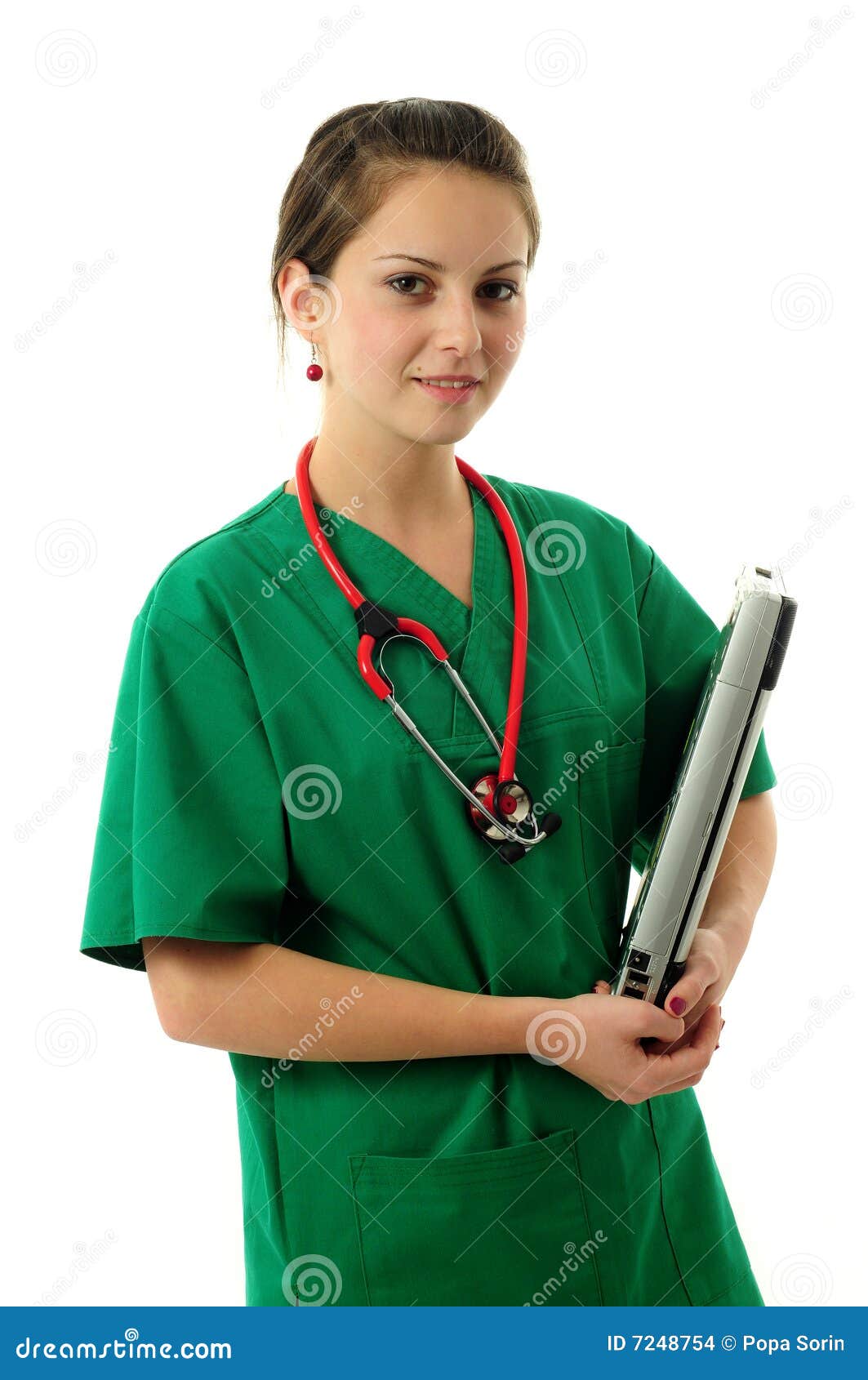 Pretty medical woman stock photo. Image of equipment, nurse - 7248754