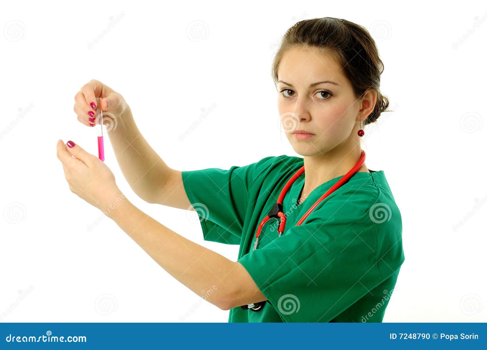 Pretty medical woman stock photo. Image of nurse, intern - 7248790