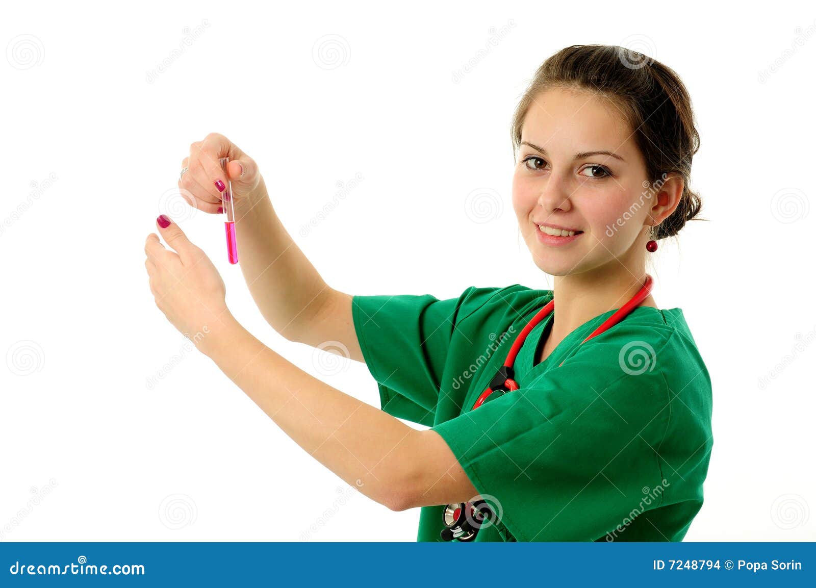 Pretty medical woman stock photo. Image of nurse, service - 7248794
