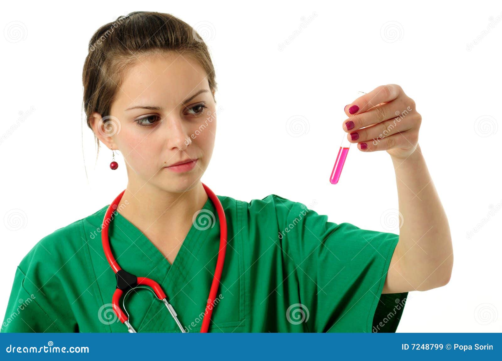 Pretty medical woman stock image. Image of interns, facility - 7248799