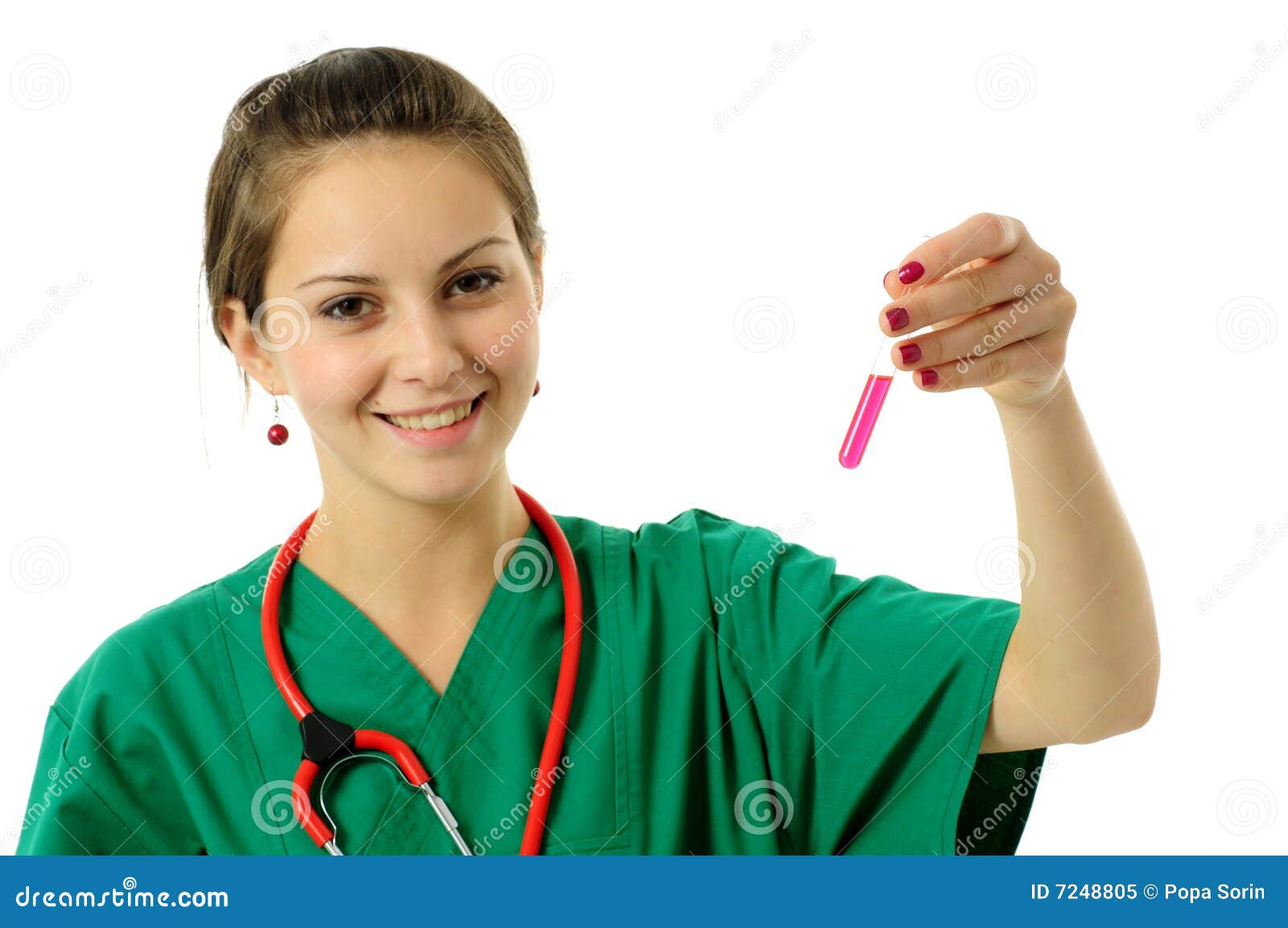 Pretty medical woman stock image. Image of physicians - 7248805