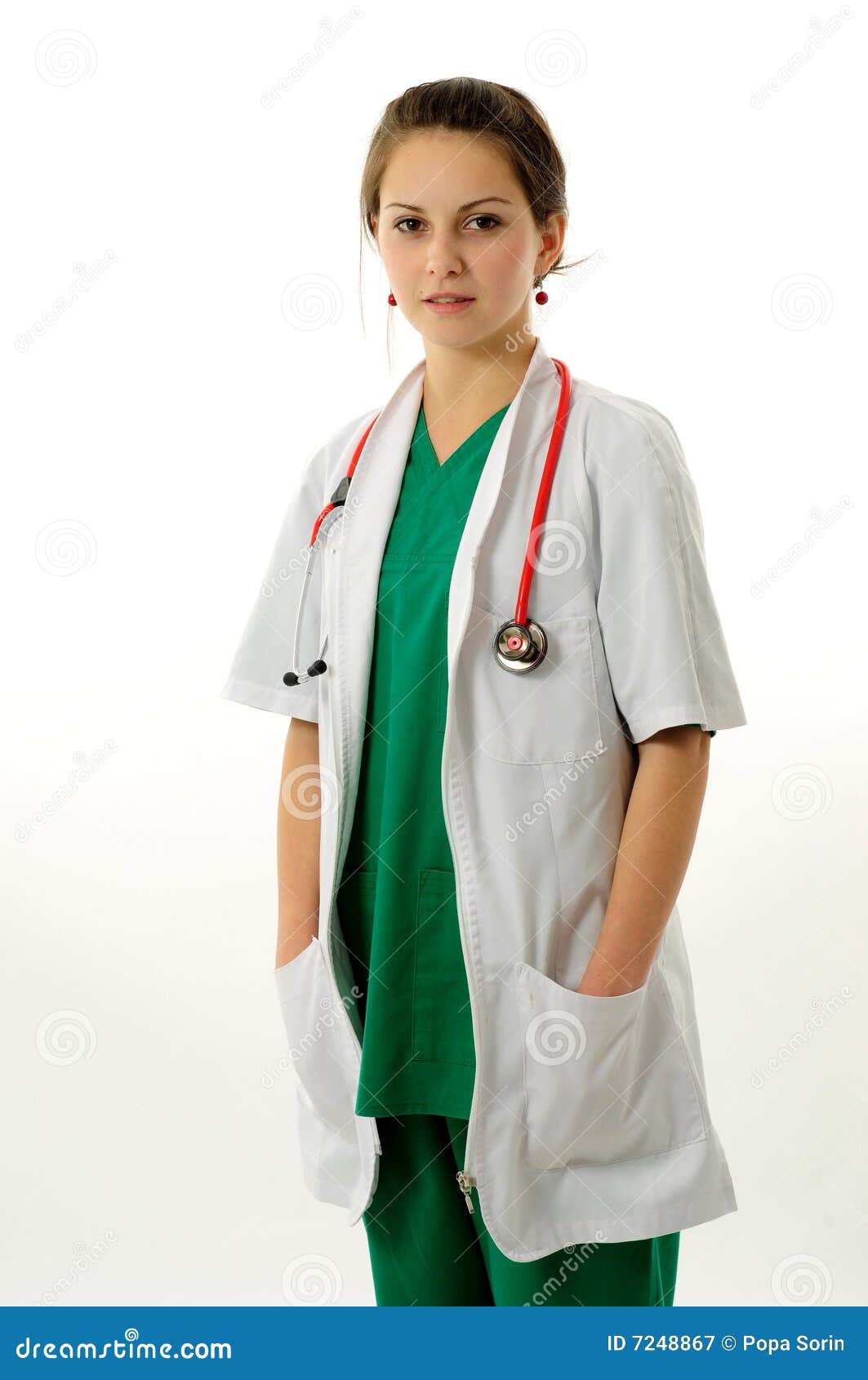 Pretty medical woman stock image. Image of healthcare - 7248867