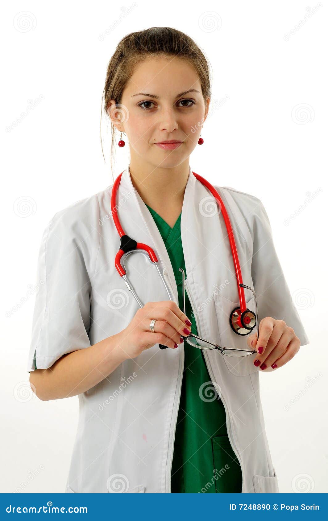 Pretty medical woman stock photo. Image of health, personnel - 7248890