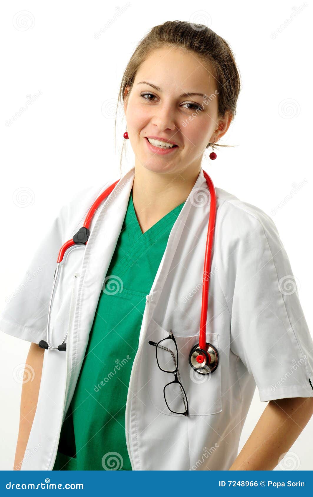 Pretty medical woman stock photo. Image of internists - 7248966