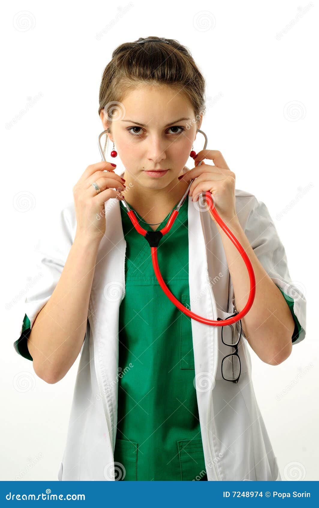 Pretty medical woman stock photo. Image of adults, doctor - 7248974