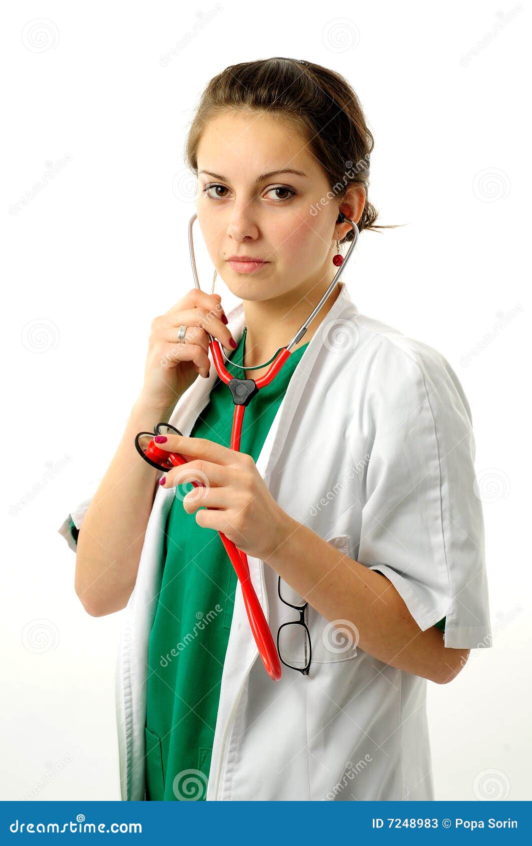 Pretty medical woman stock image. Image of females, lady - 7248983