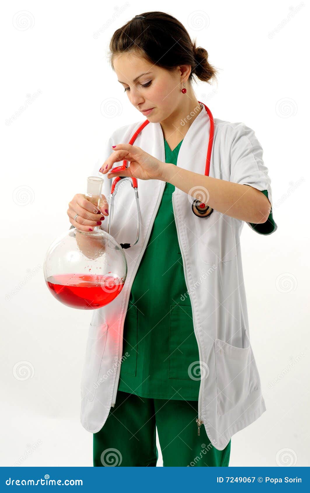 Pretty medical woman stock image. Image of emergency, pharmacology ...