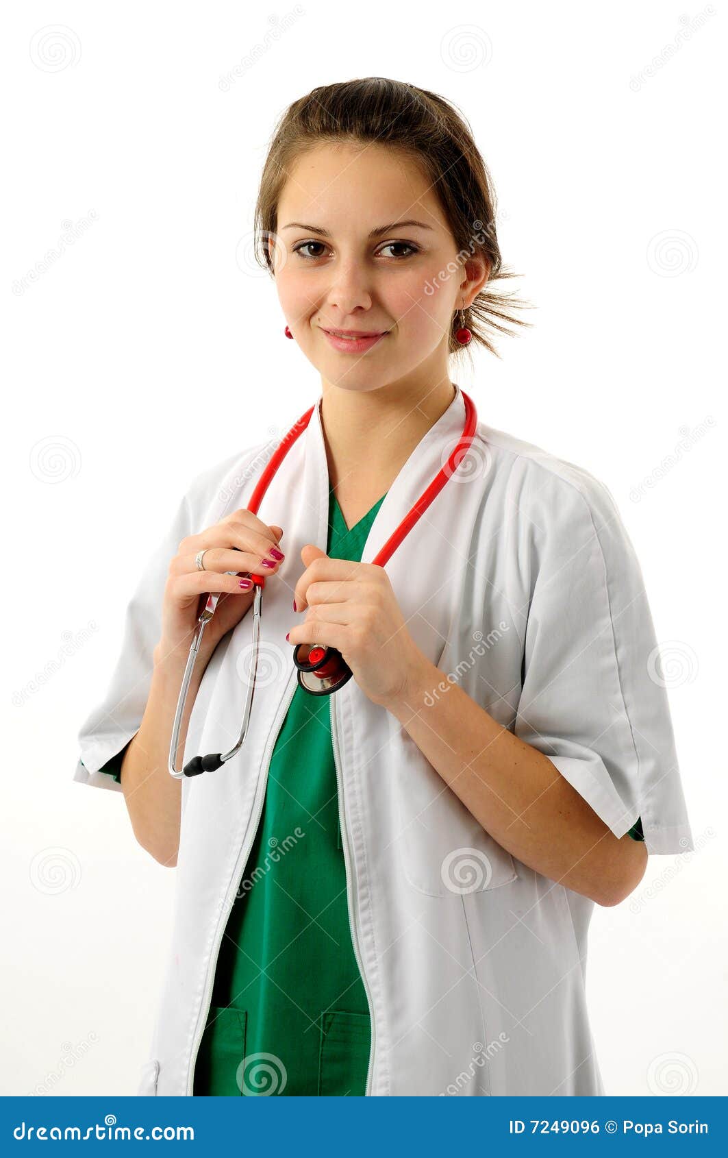 Pretty medical woman stock photo. Image of doctor, medical - 7249096