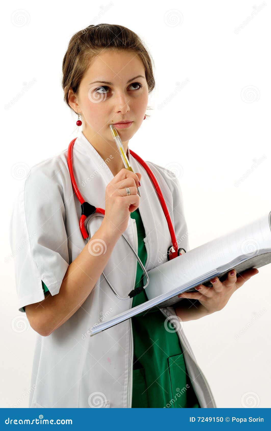 Pretty medical woman stock photo. Image of docs, physician - 7249150
