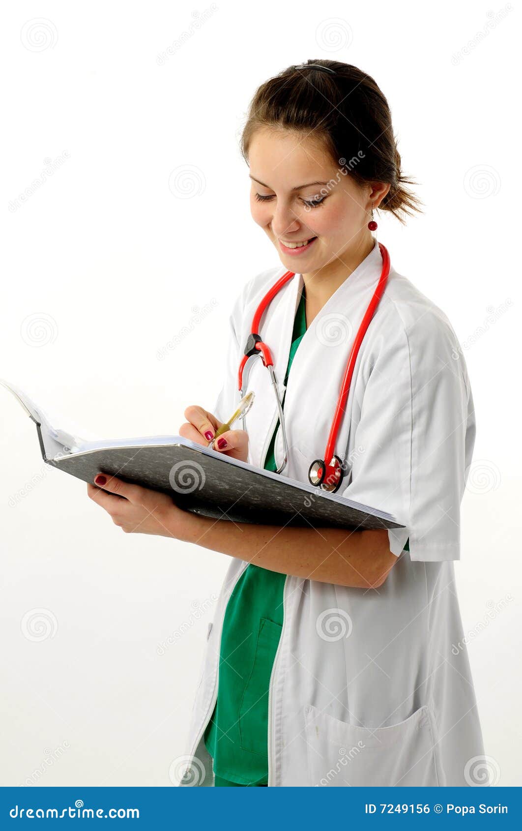 Pretty medical woman stock photo. Image of internists - 7249156