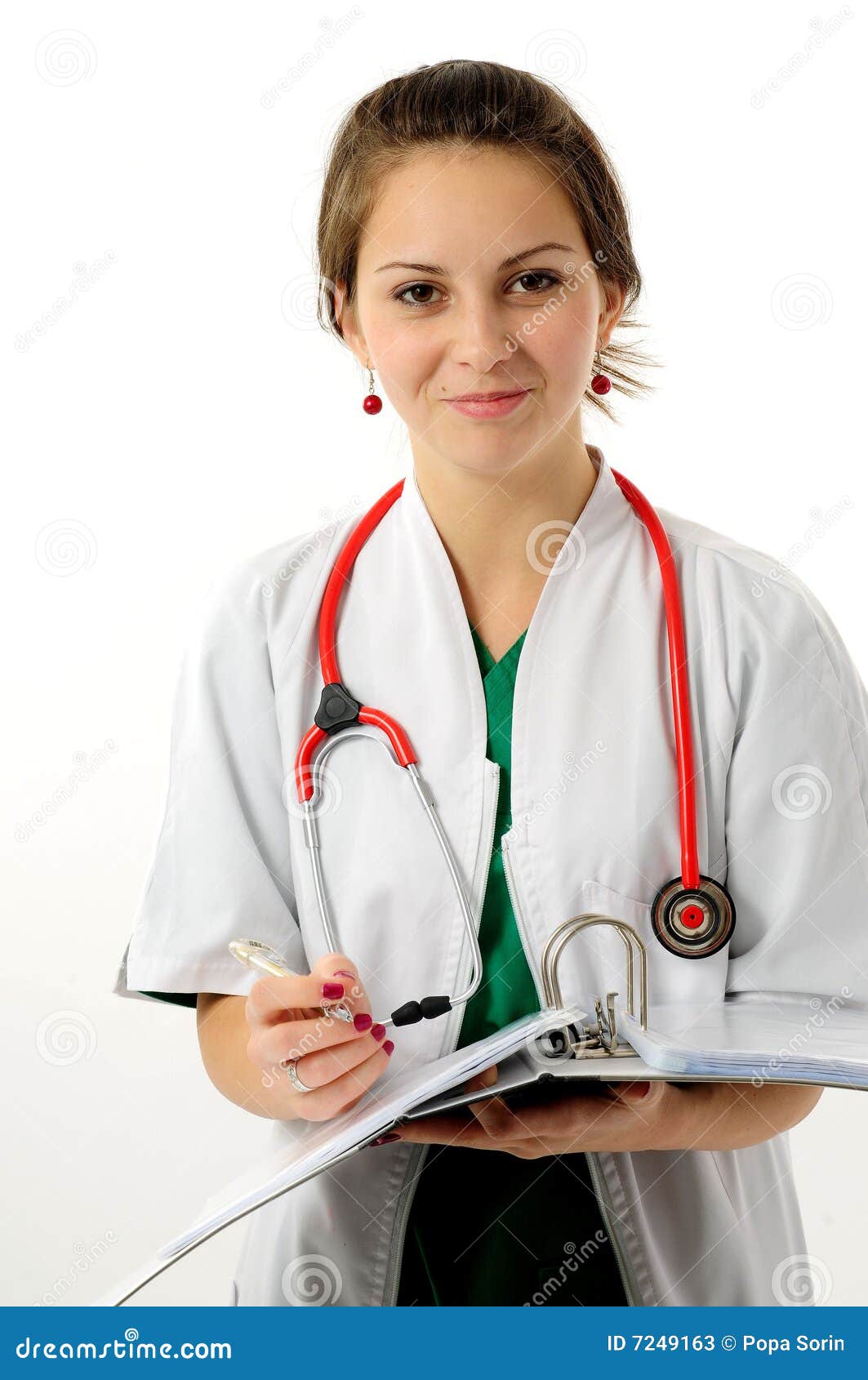Pretty medical woman stock image. Image of people, adult - 7249163