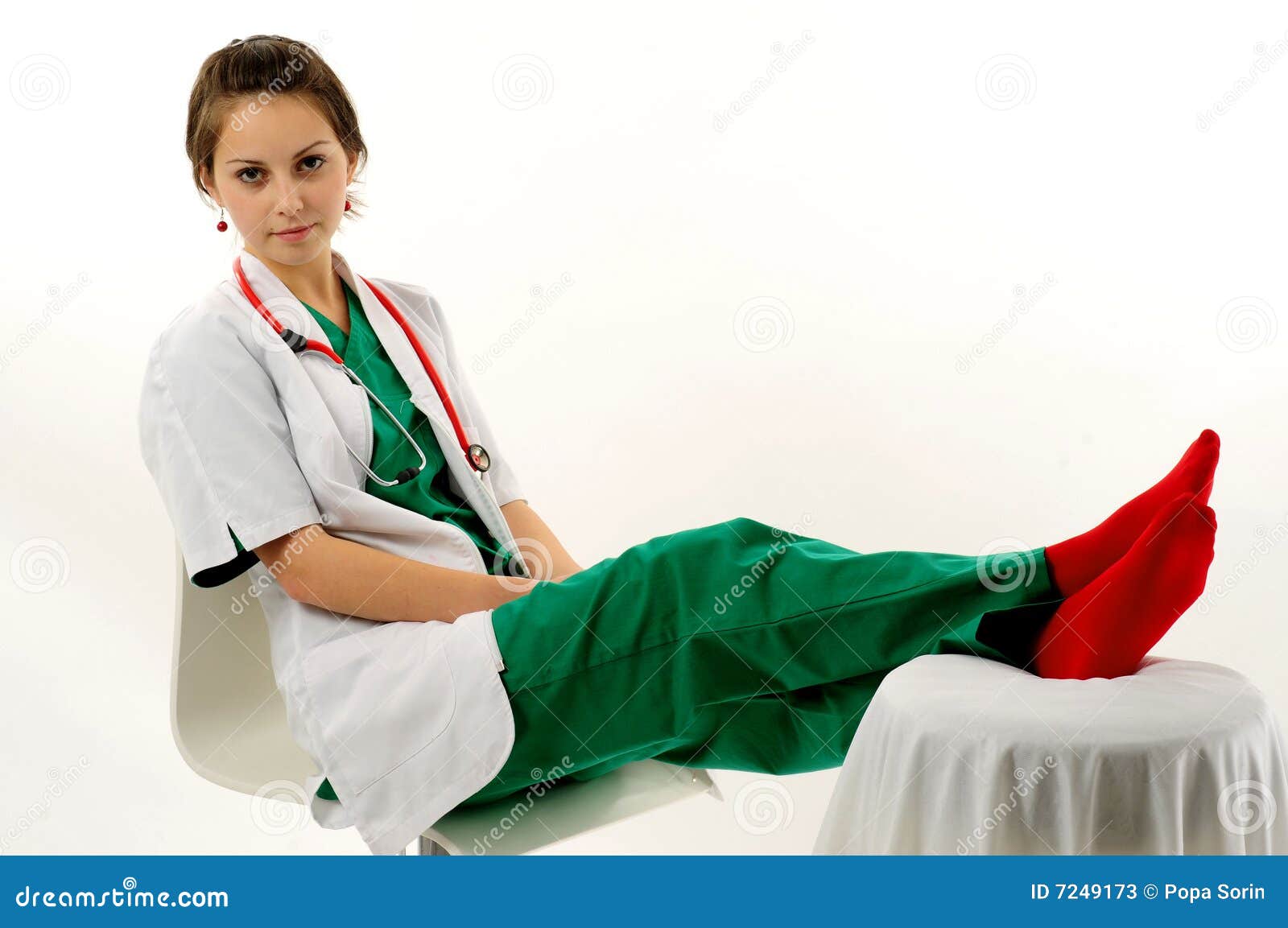 Pretty medical woman stock image. Image of lady, healthcare - 7249173