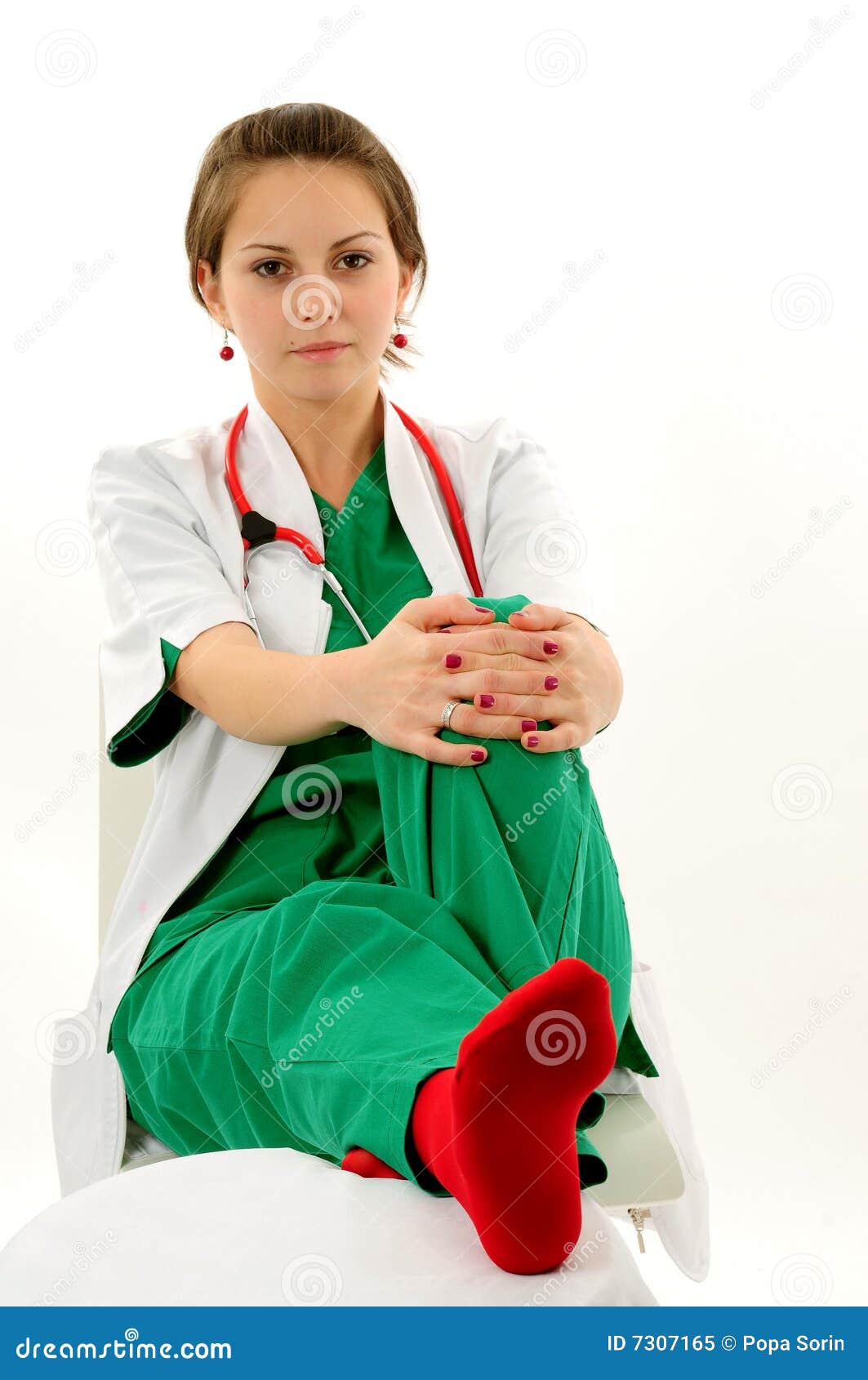 Pretty medical woman stock image. Image of female, practitioners - 7307165