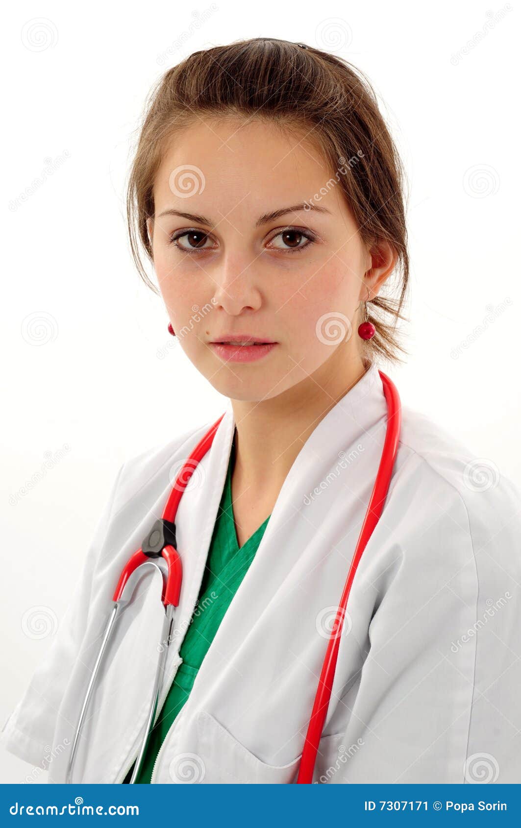 Pretty medical woman stock image. Image of healthcare - 7307171