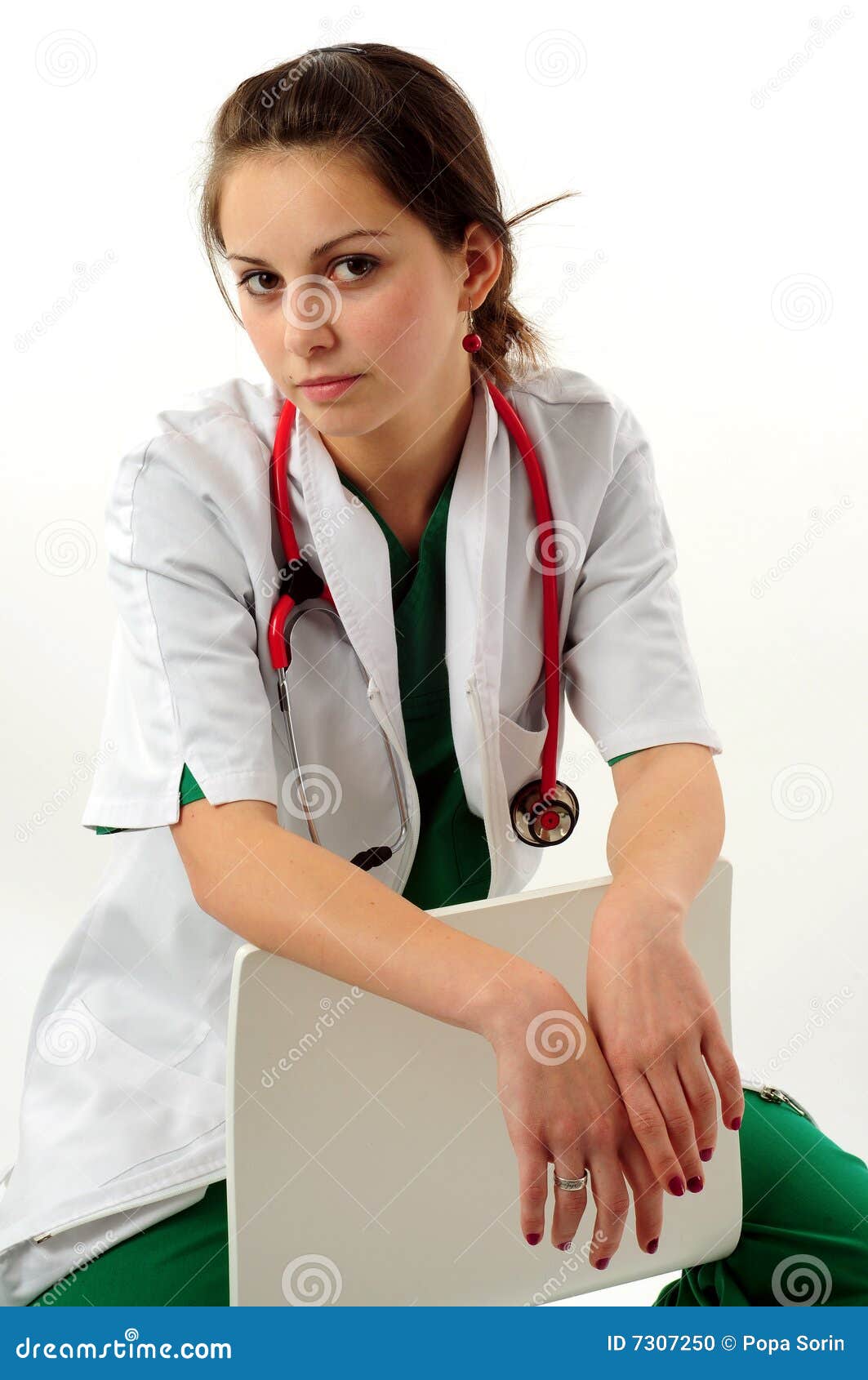 Pretty medical woman stock photo. Image of physicians - 7307250