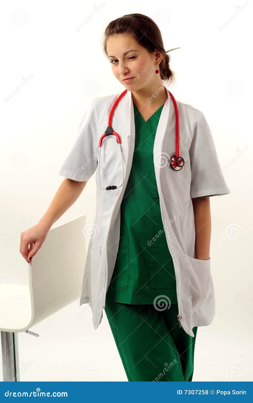 Pretty medical woman stock photo. Image of hospitals, care - 7307258